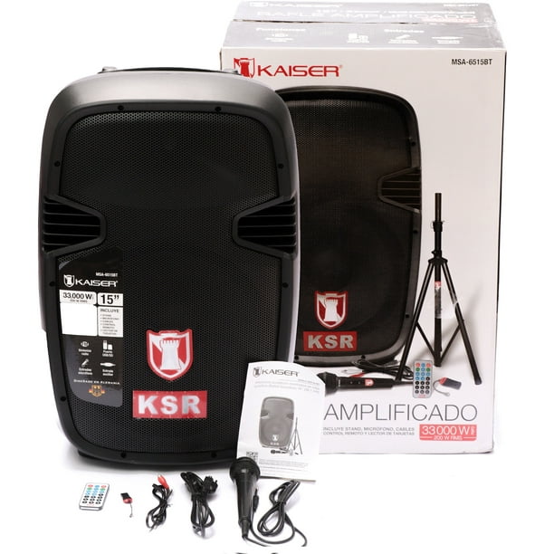 Bafle Profesional 15 pulgadas Kaiser Msa-6515bt Con Tripie Kaiser MSA ...