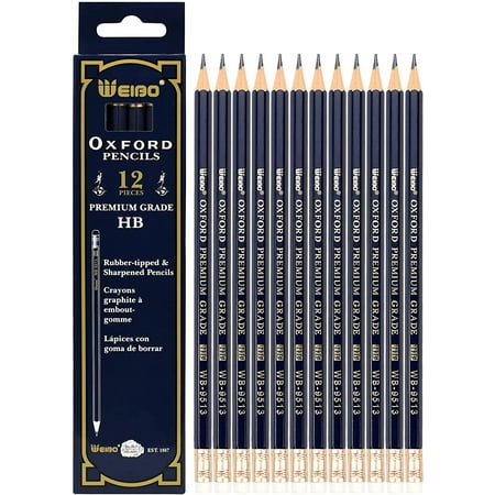 Weibo HB Graphite Pencils, Fat, Thick, Strong, Hexagon Grip Pencils ...