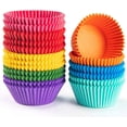 Bright Rainbow Standard Cupcake Liners Solid Colorful Paper Baking Cups ...
