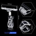 50 Pcs Plastic Sign Holder Clips Swivel Price Signs Rotatable Rack ...