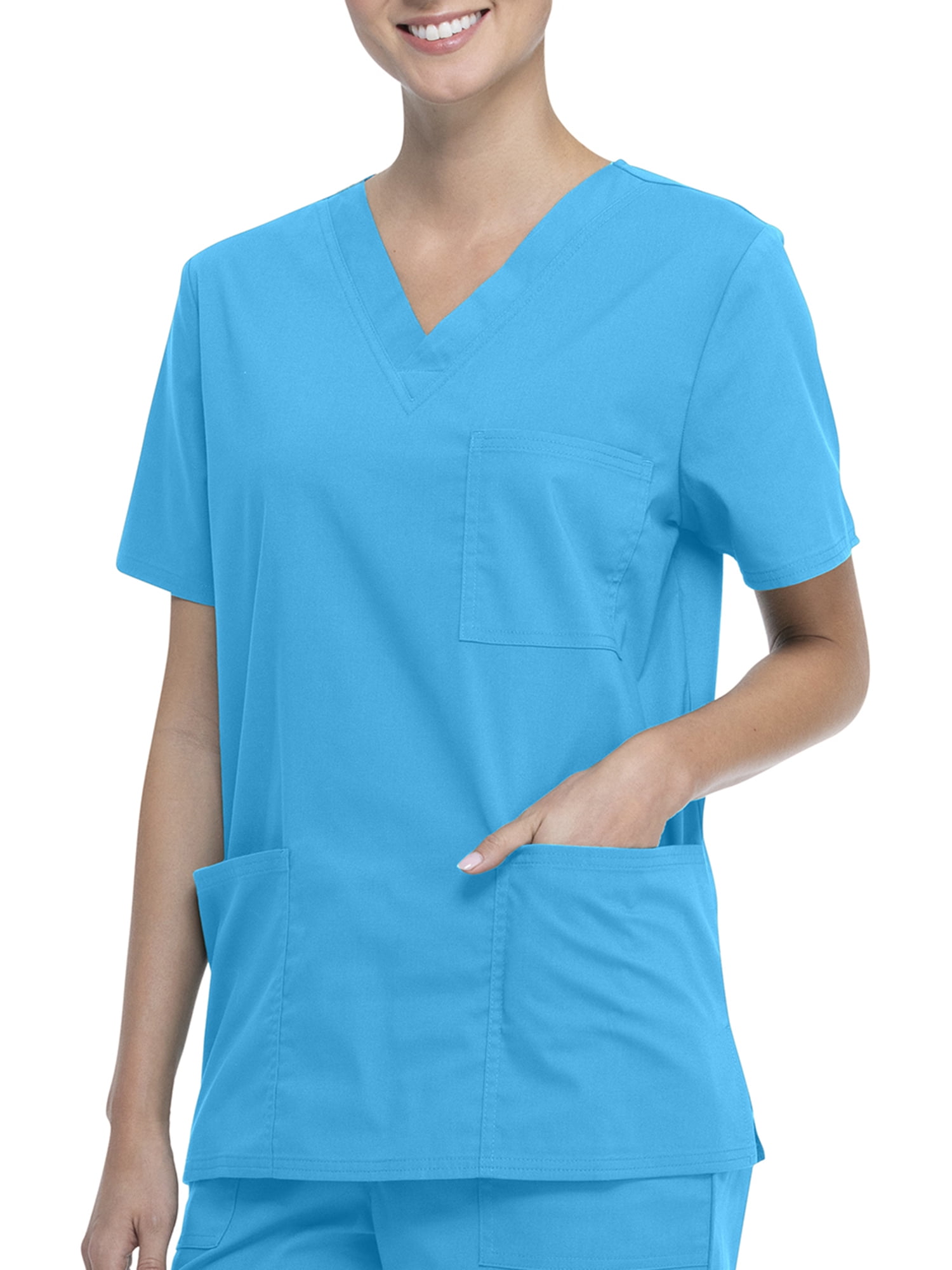 Scrubstar - Scrubstar Core Essentials Unisex V-Neck Scrub Top - Walmart ...