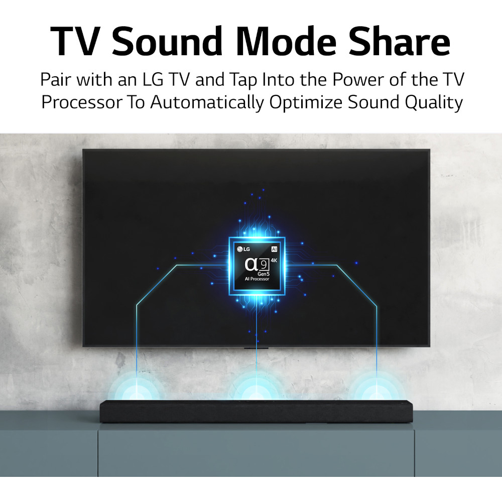 Buy LG S80QY 3.1.3ch Sound Bar with Center Up-Firing, Dolby Atmos DTS:X, Works with Airplay2 ...