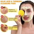 Yecuce Turmeric Kojic Acid Cleansing Pads -Cleansing & Hydrating Facial ...