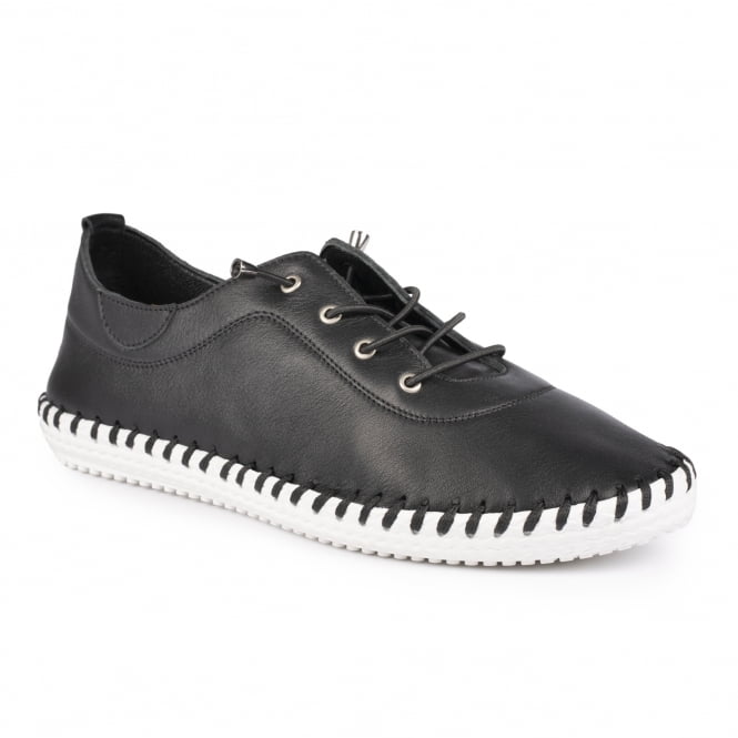 Click here for Lunar Blocks Lunar Womens St Ives Leather Plimsoll... prices