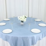 BalsaCircle 72x72 in Dusty Blue Square Accordion Crinkled Taffeta Table ...