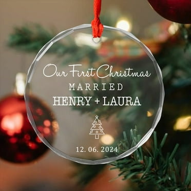 Personalized Mr. & Mrs. Bark Ornament - Wedding Keepsake - Walmart.com