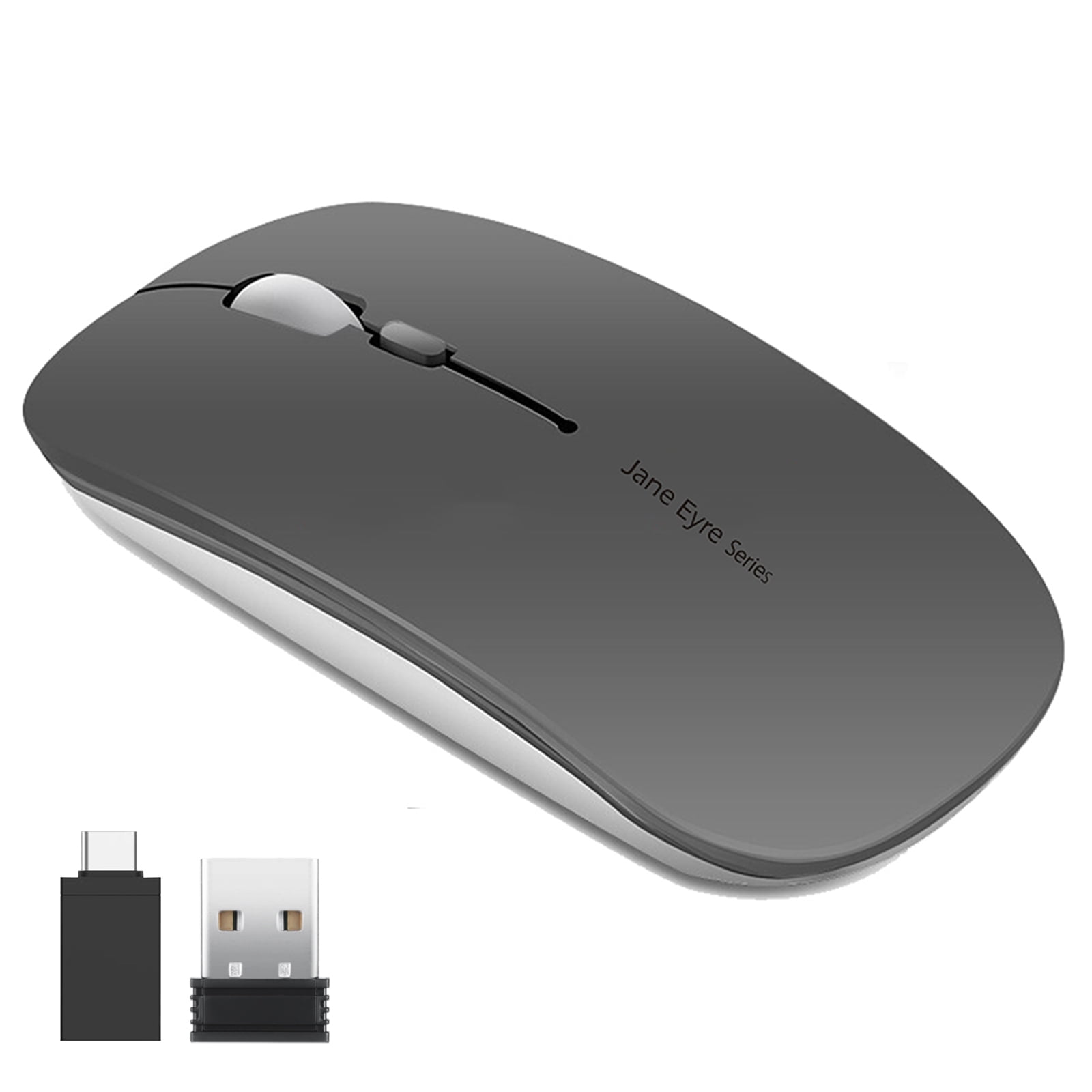 Uiosmuph Wireless Mouse Silent Rechargeable Computer Mouse with USB ...