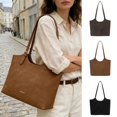 Fashionable Carryall Bag Tear PU Underarm Purse Comfortable Strap ...