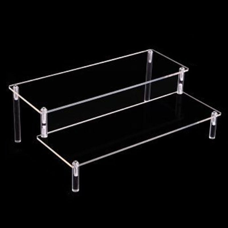 Gerich 30.5*10cm Acrylic Display Stand Detachable Ladder Shelf Rack for ...
