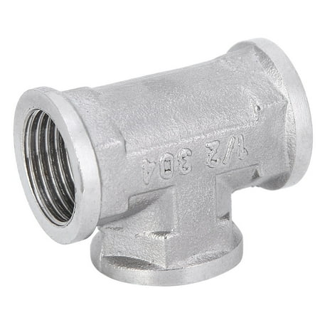 Threaded Pipe Connector,G1/2 to G1/2 to Pipe Fittings Tee Connector ...