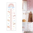 Kids Growth Chart Wall Sticker Nursery Cartoon Rainbow Height ...