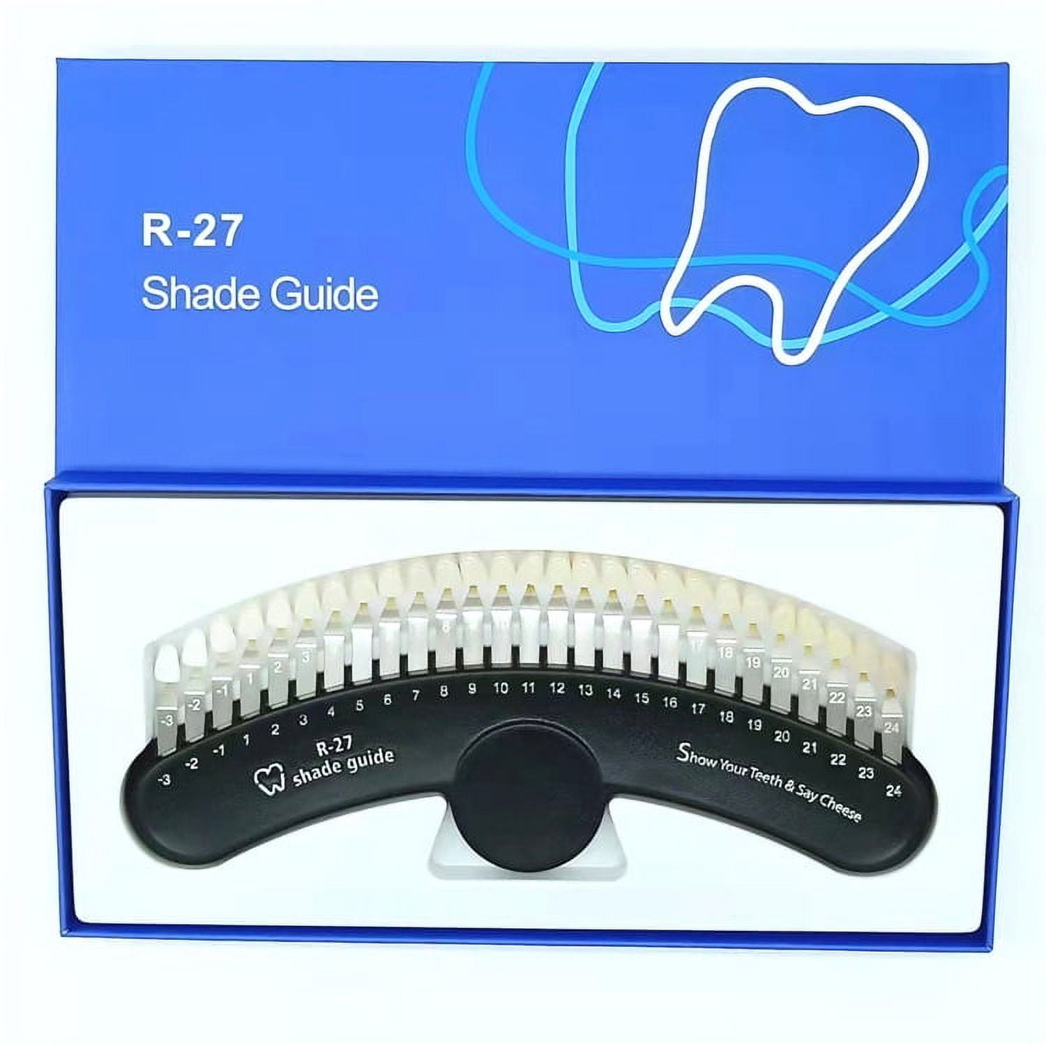 Tarjeta de comparación de color de dientes, papel de tiras largas ...