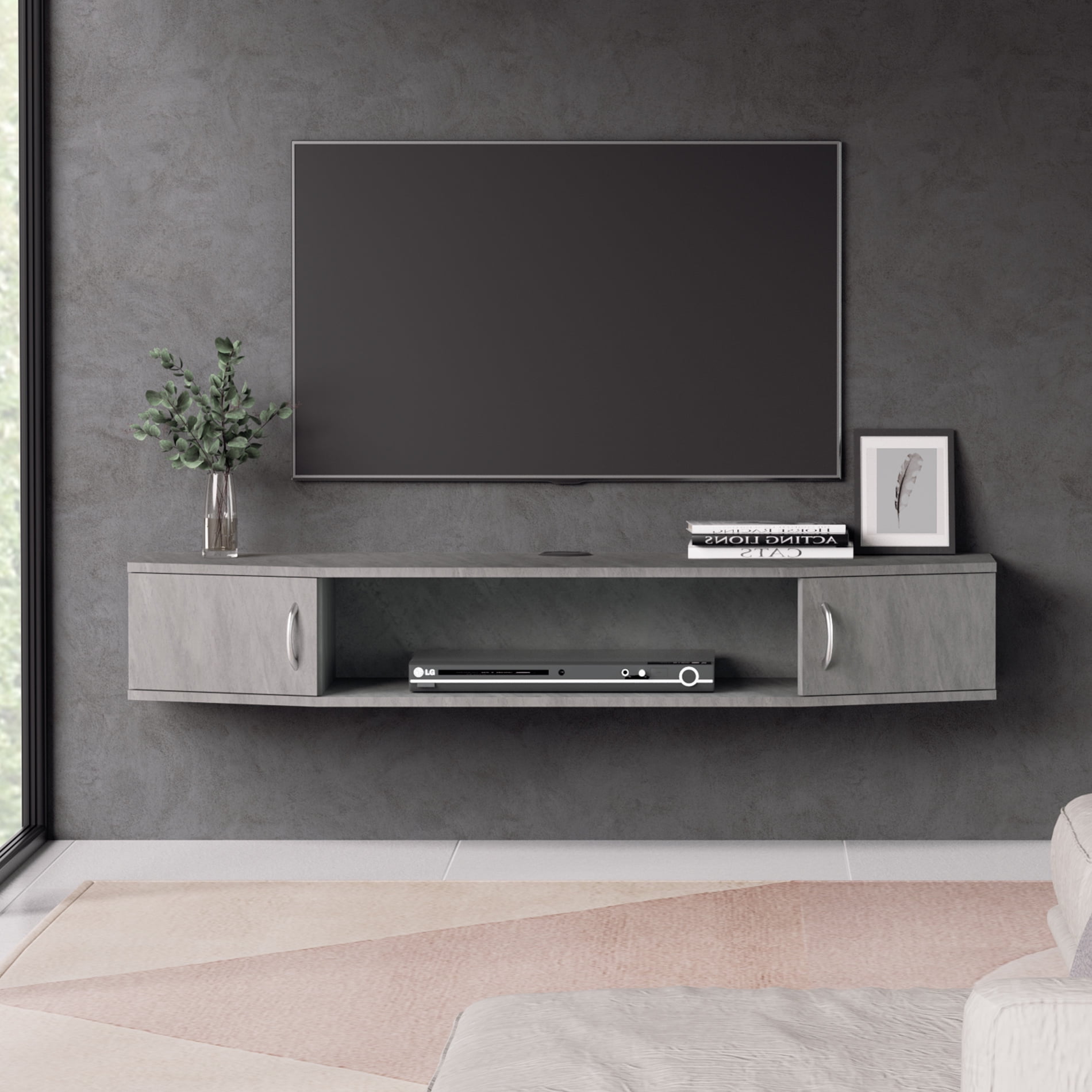 FITUEYES Floating TV Stand for TVs up to 50