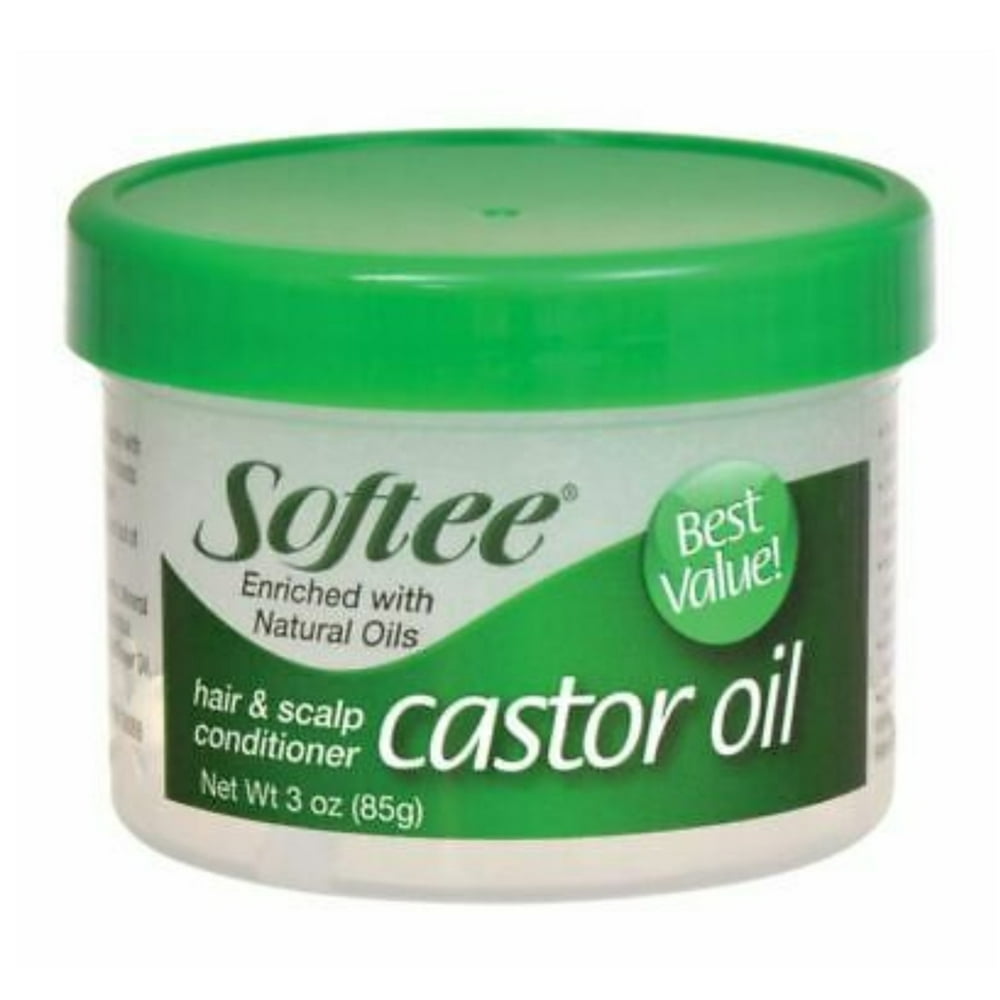 Softee Castor Oil Hair & Scalp Conditioner, 3 oz - Walmart.com ...