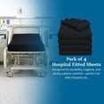 4 Pack Hospital Bed Fitted Sheets 36" x 84" x 9" Deep – 100% Egyptian ...