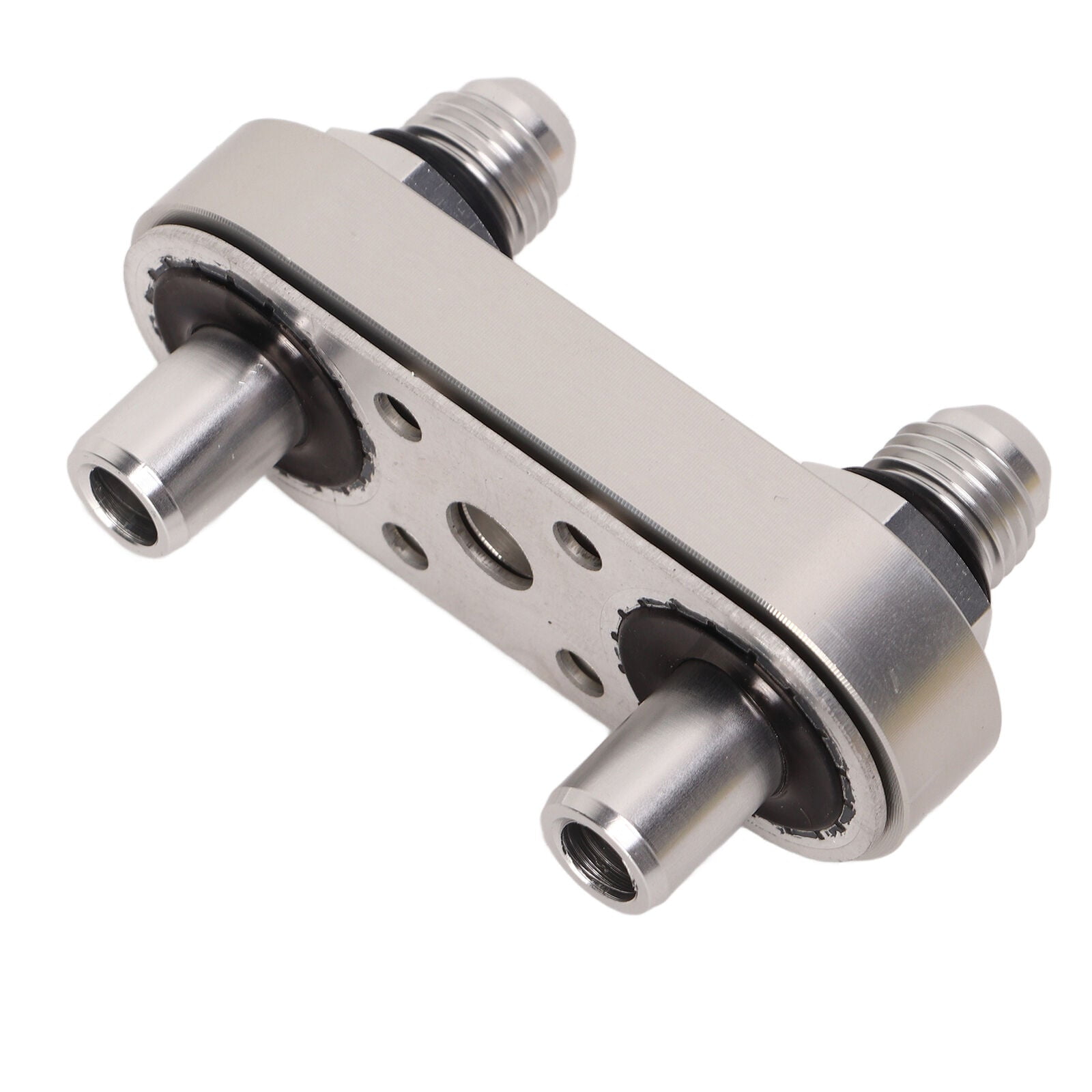 Transmission Cooler Line Adapter Plate with Gasket and 6AN Fittings ...