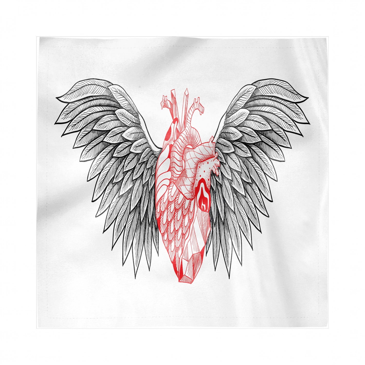 Human With Wings Drawing