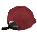 Daxton Premium Mid Profile Hat Semi Curved Visor Red Cap White Silver ...