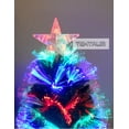 Tektrum 36" Color Changing Fiber Optic Christmas Tree with LED Star Top ...