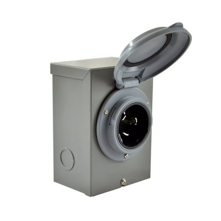 Conntek 80SS2-GYBX 50 Amps 125/250 Volts Power Inlet Box, For ...