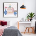 Stupell Industries Cozy Boho Self Care Books Gray Framed Floater Canvas ...