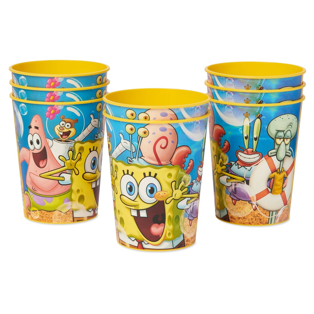 American Greetings Spongebob 16oz Cups 8-count - Walmart.com - Walmart.com