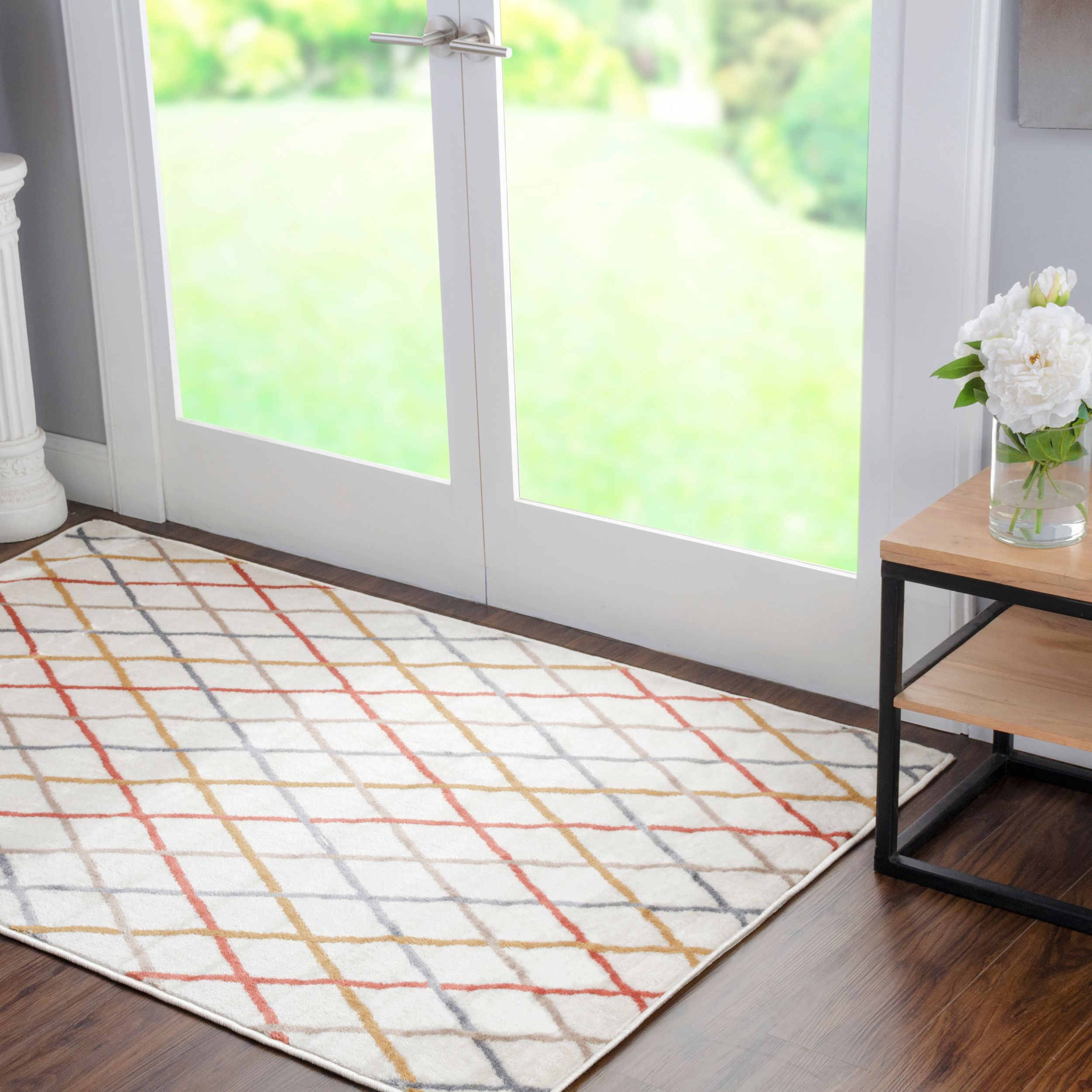 Ellis Diamond Trellis Modern Indoor Area Rug - Walmart.com