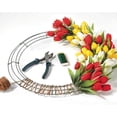 (2X) Metal Wire Wreath Rings/Frame 14.25 in. Green Wire Frame Perfect ...