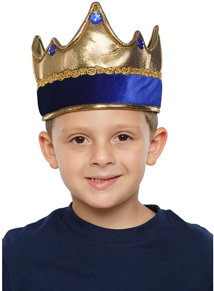 Dress Up America Kids' Little Exquisite Blue Crown, One Size Fits Mone ...