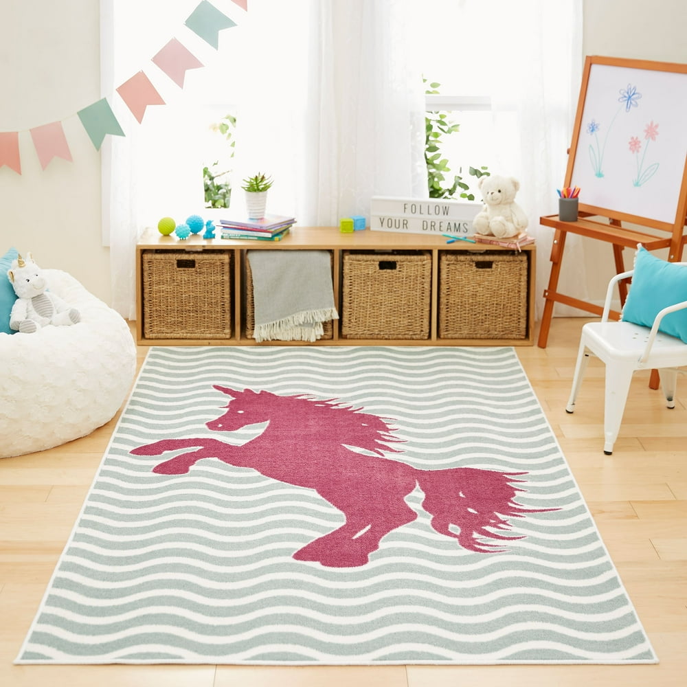 Mohawk Home Kids Interactive Majestic Unicorn Area Rug - Walmart.com ...