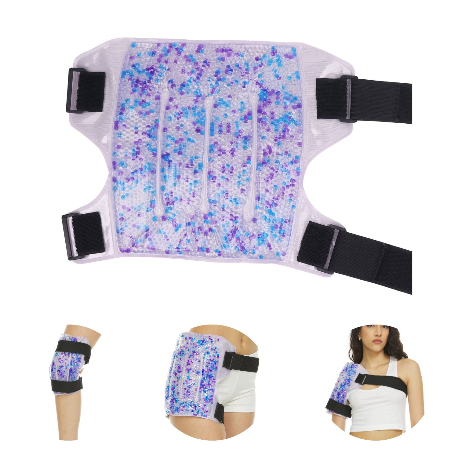 Premium Hip Hot Cold Gel Bead Ice Pack by FOMI Care Soft Cool Compress ...