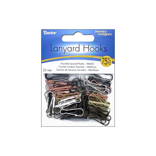 Assorted Metallic Lanyard Hooks: 7 x 23mm - Walmart.com