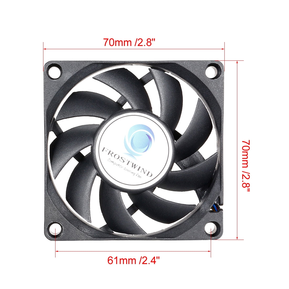 70mm Case Fan High Speed CPU Cooler 70 mm PWM Cooling Fan w 4-Pin ...