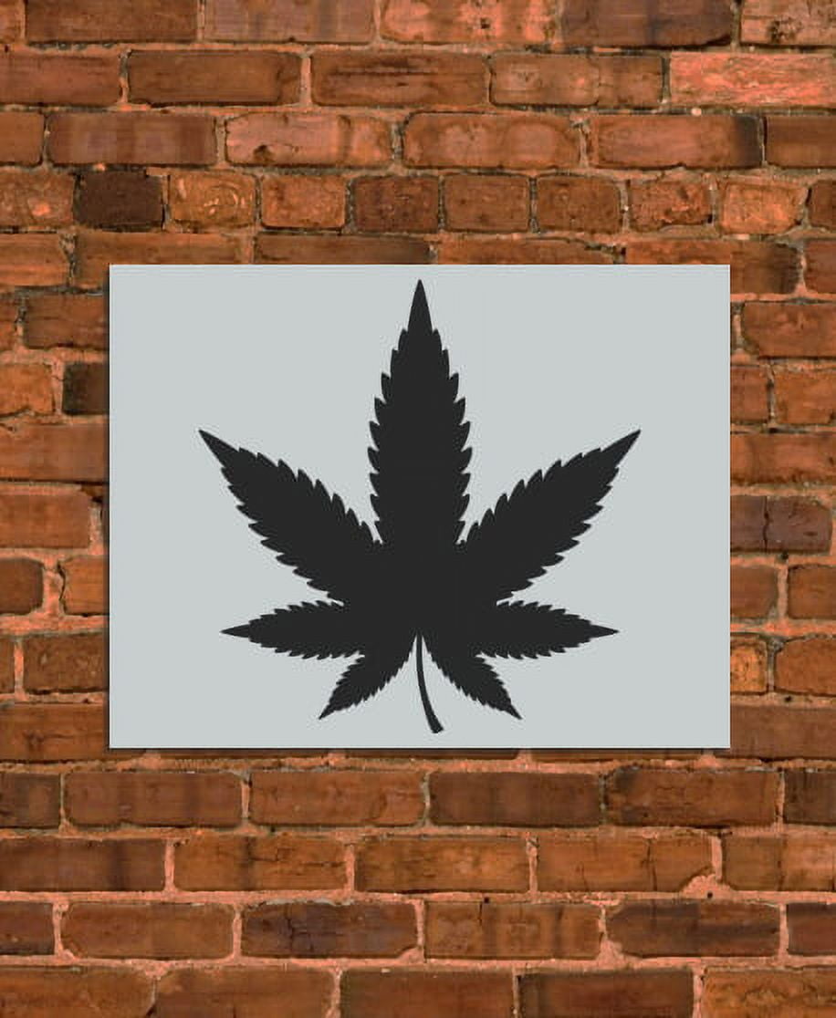 Pot Leaf Stencil