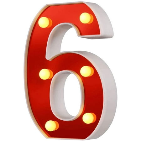 ATTOE E LED Marquee Letter Lights 26 Alphabet Red Pleasent Indoor ...