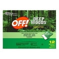 Off Deep Woods DEET Insect Repellent Wipes - 12 Individually Wrapped ...