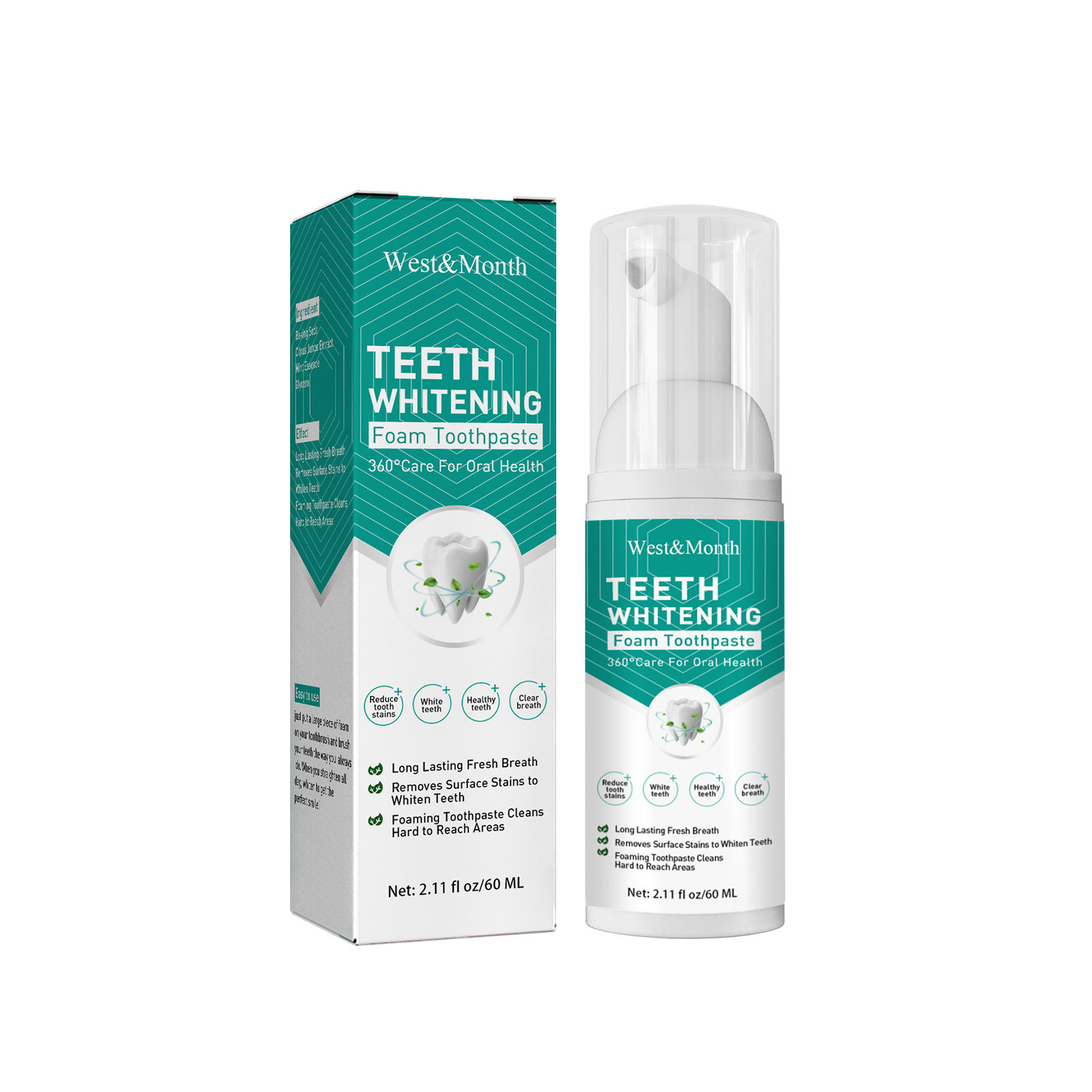 Buy Toothpaste Mousse Foam, Swallowable, Whitening Serum, Repair Oral ...