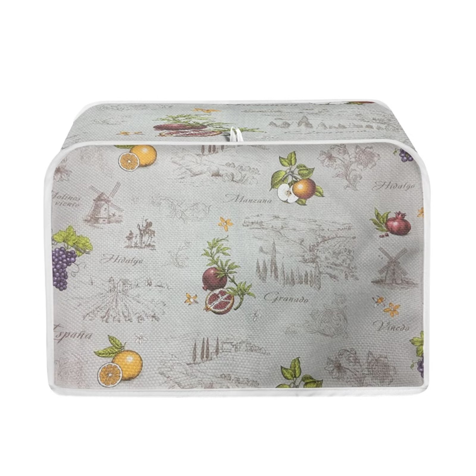 FKELYI 4 Slice Toaster Cover Wide Slot Waterproof Fruit Lemon Apple ...