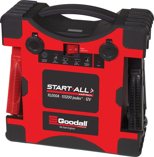 Goodall JP-12-10000 12V 10000 Amp Start-All Corded Jump Starter Pack ...