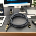 Braided USB C Male to 6.5mm Male Extension Cable Connectors Wire for ...