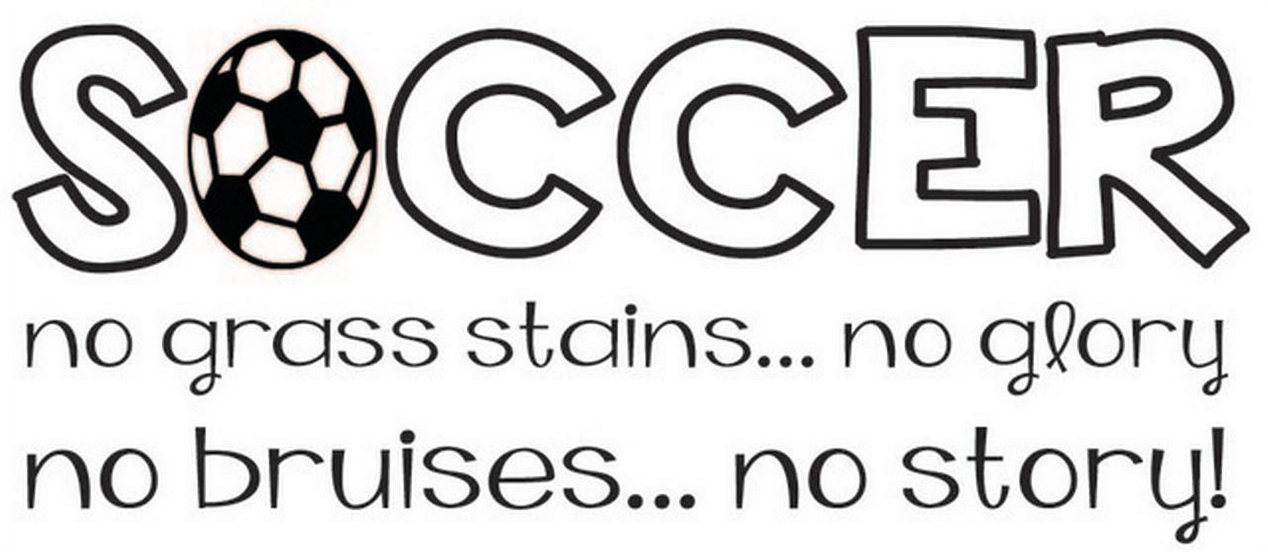 Soccer Vinyl Wall Decal / Sports Sticker - Wall Lettering | 20"x10" [V3 ...