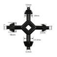 4-Way Drill Press Chuck Key – Carbon Steel Multi-Size Combination Tool ...