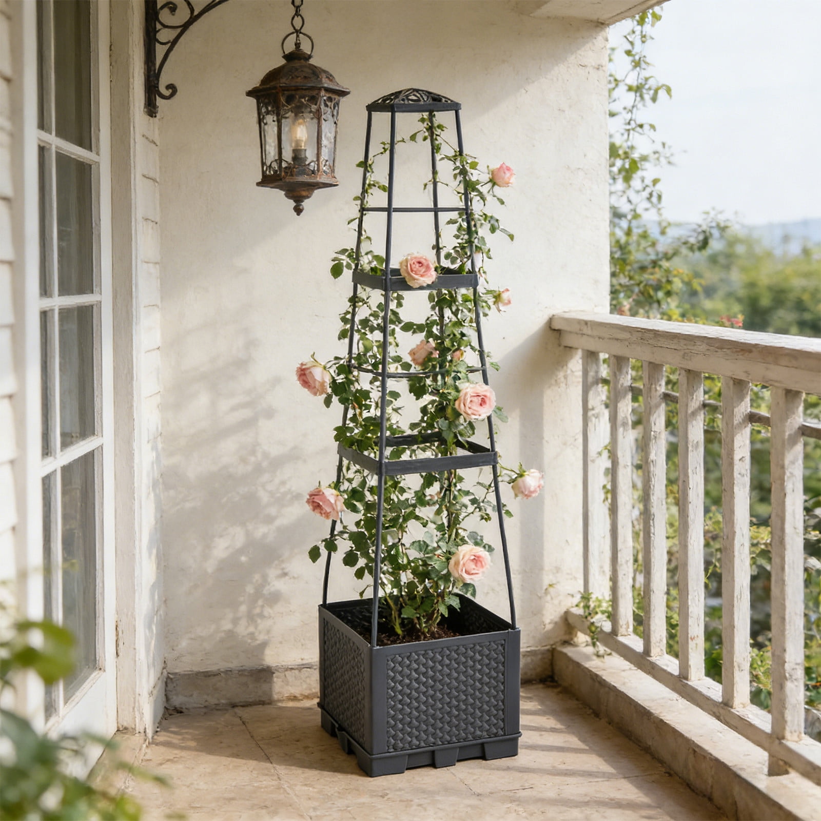 Click here for Yyv Balcony Planter Box Outdoor Vegetable Rose Pla... prices