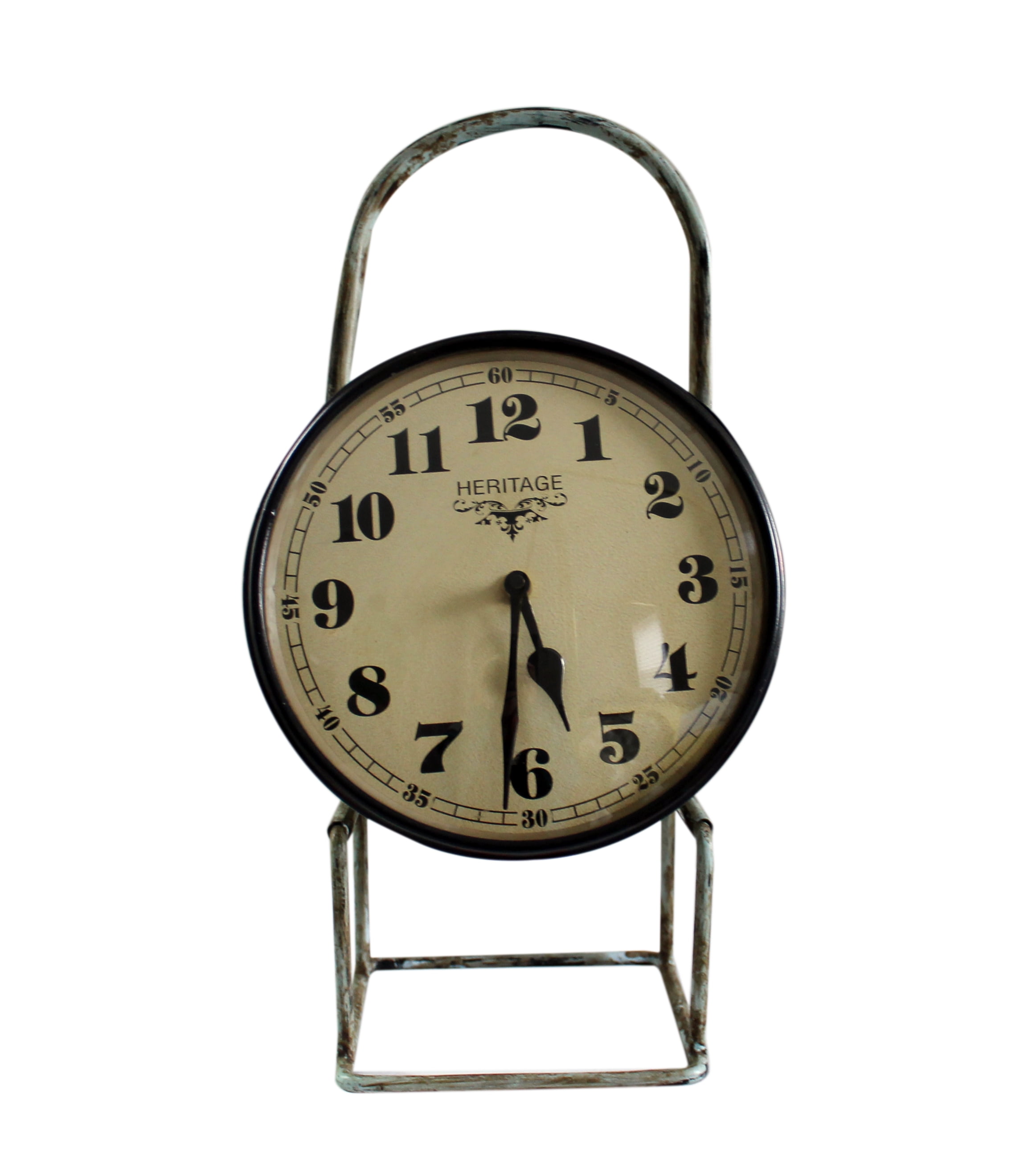 Iron Floor Clock made from Old Iron Lamp, Brown - Walmart.com