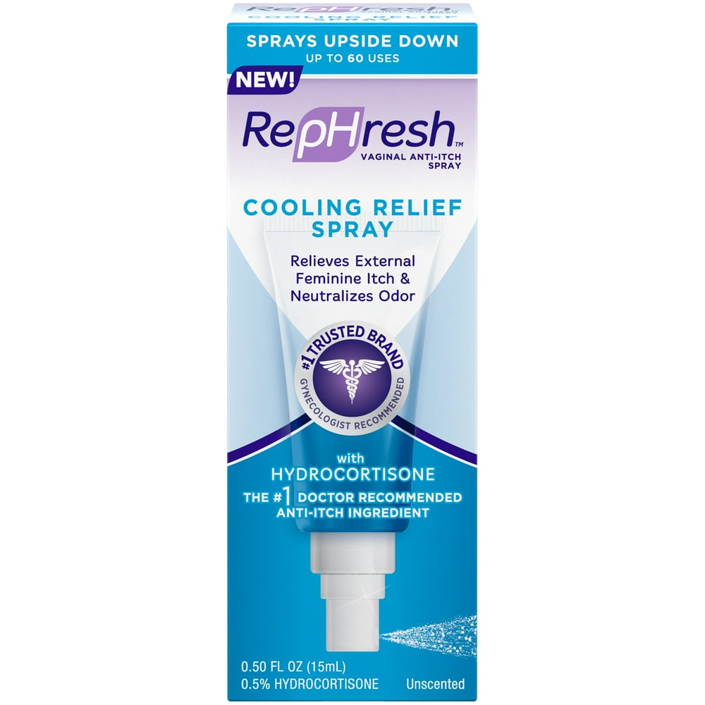 RepHresh Vaginal Anti-itch Cooling Relief Spray 0.5oz. - Walmart.com ...