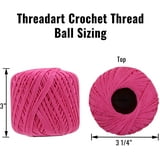 Threadart 100% Pure Cotton Multicolor Crochet Thread - Size 3 - Color ...