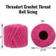 Threadart 100% Pure Cotton Multicolor Crochet Thread - Size 10 - Color ...