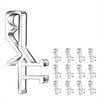 Spring Clip, Grip Clip, 4 pack with Screws, Holds 1" - 1 3/8" Inch ...