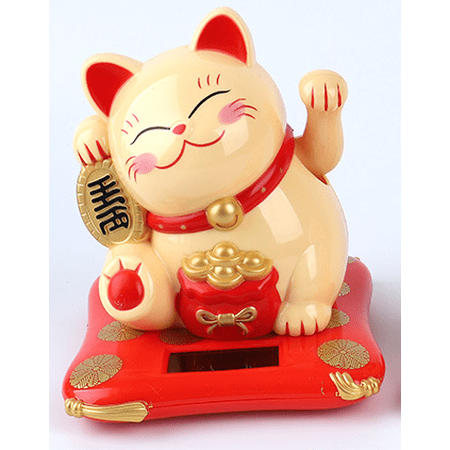 Solar Waving Cat, 3.5in Home Decoration Luck Cat Innovative Art Crafts ...