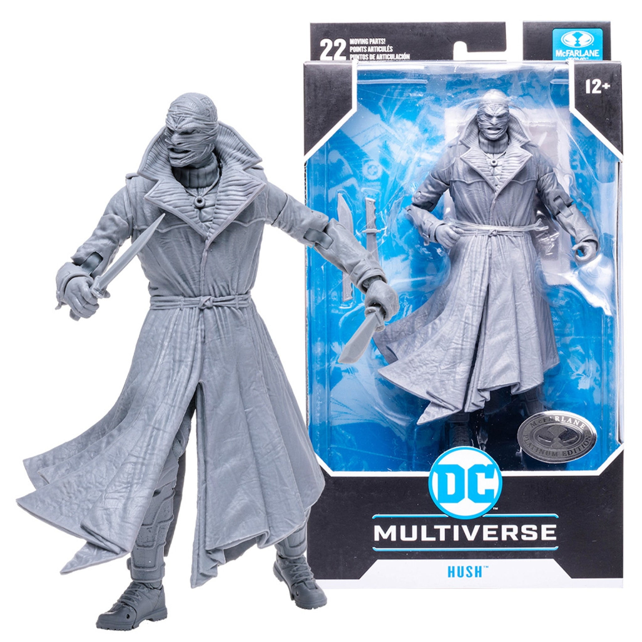 McFarlane DC Multiverse Hush (Batman: Hush) 7" Figure Variant Platinum ...